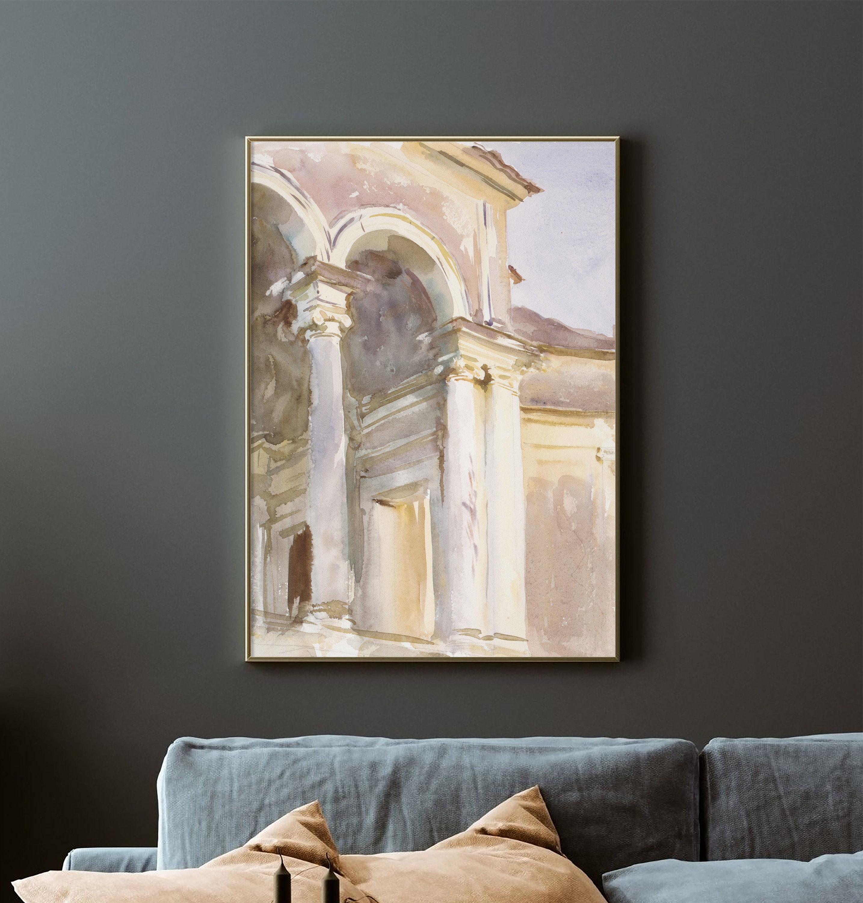 Antique Watercolor Art Landscape Limited Edition Posters (No Frame)