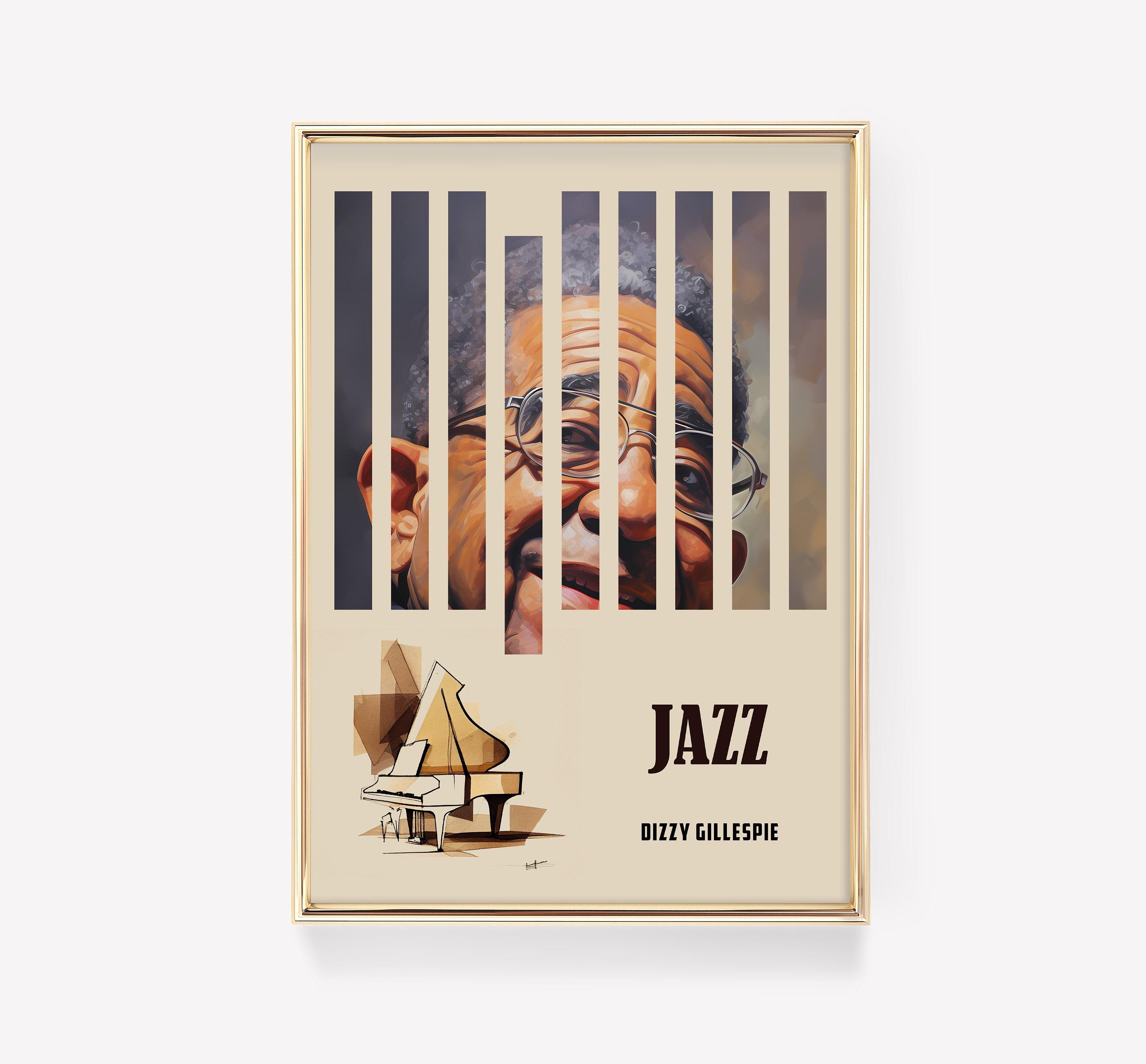 Dizzy Gillespie Musical Decor Jazz Awesome Poster (No Frame)