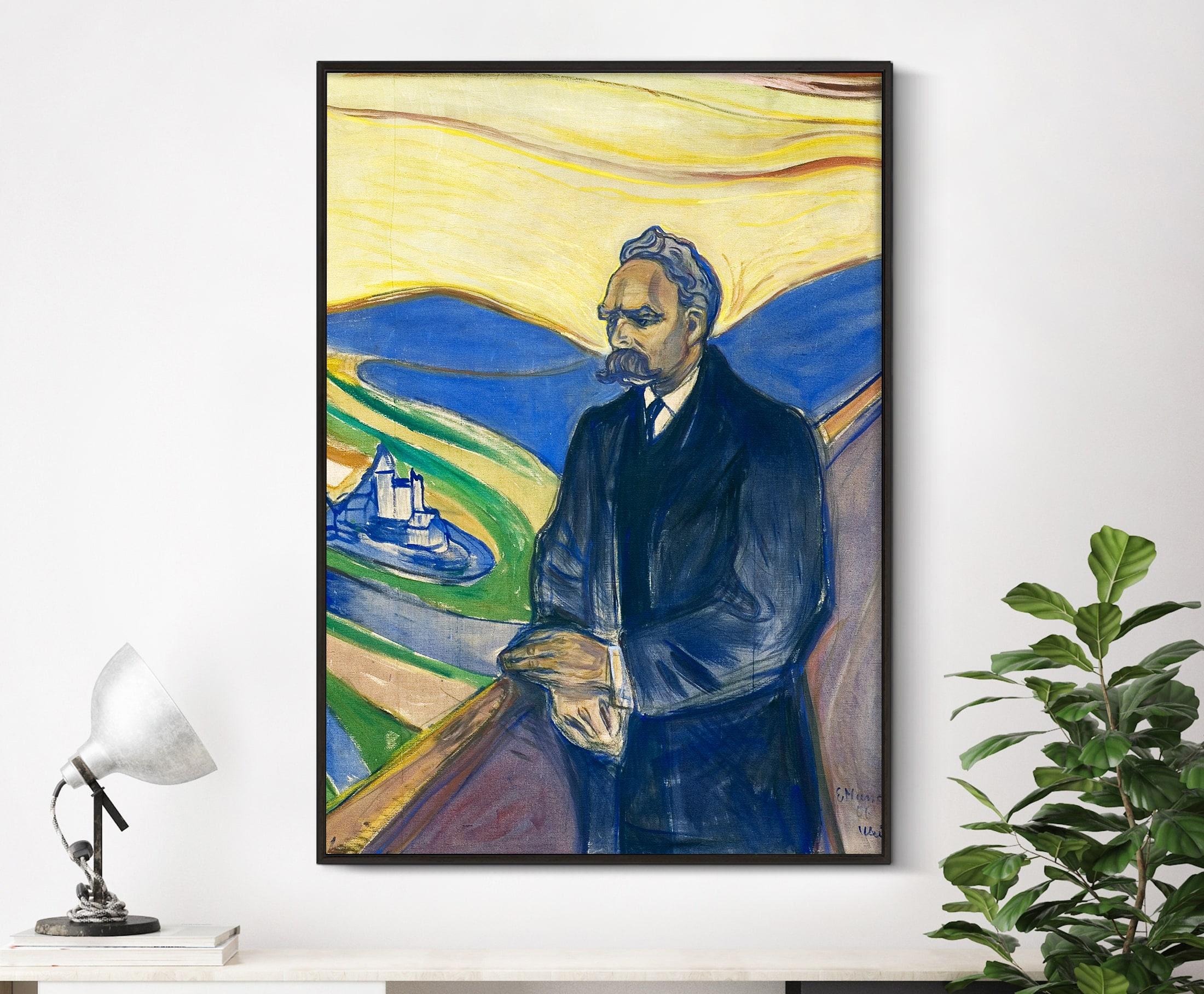 Edvard Munch Friedrich Nietzsche Portrait 1906 Canvas Trending Style ...