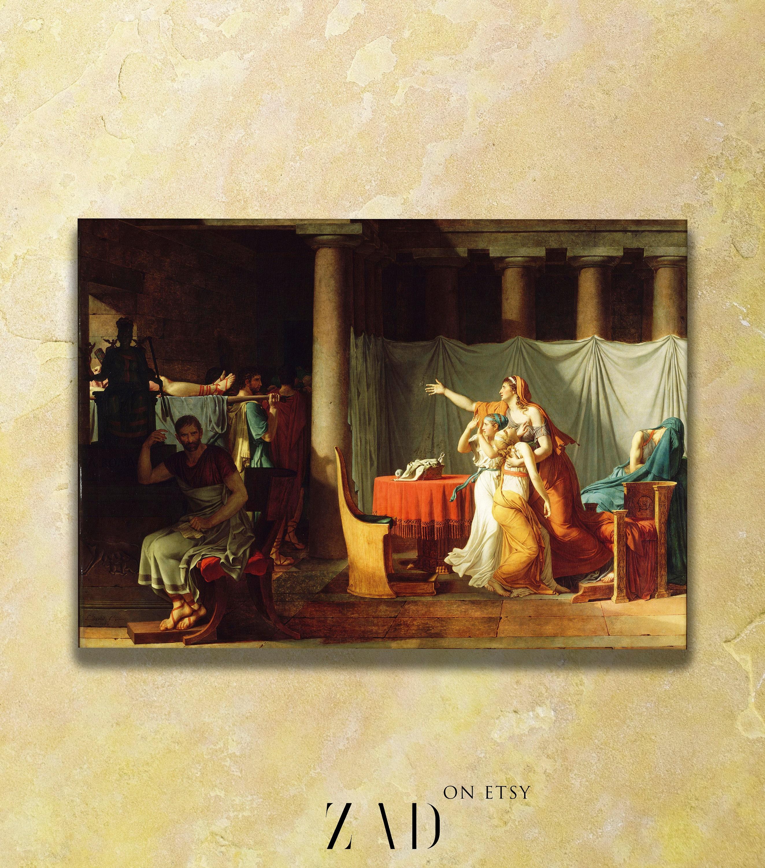 Jacques Louis David The Lictors Bring To Brutus The Bodies Of His Sons ...