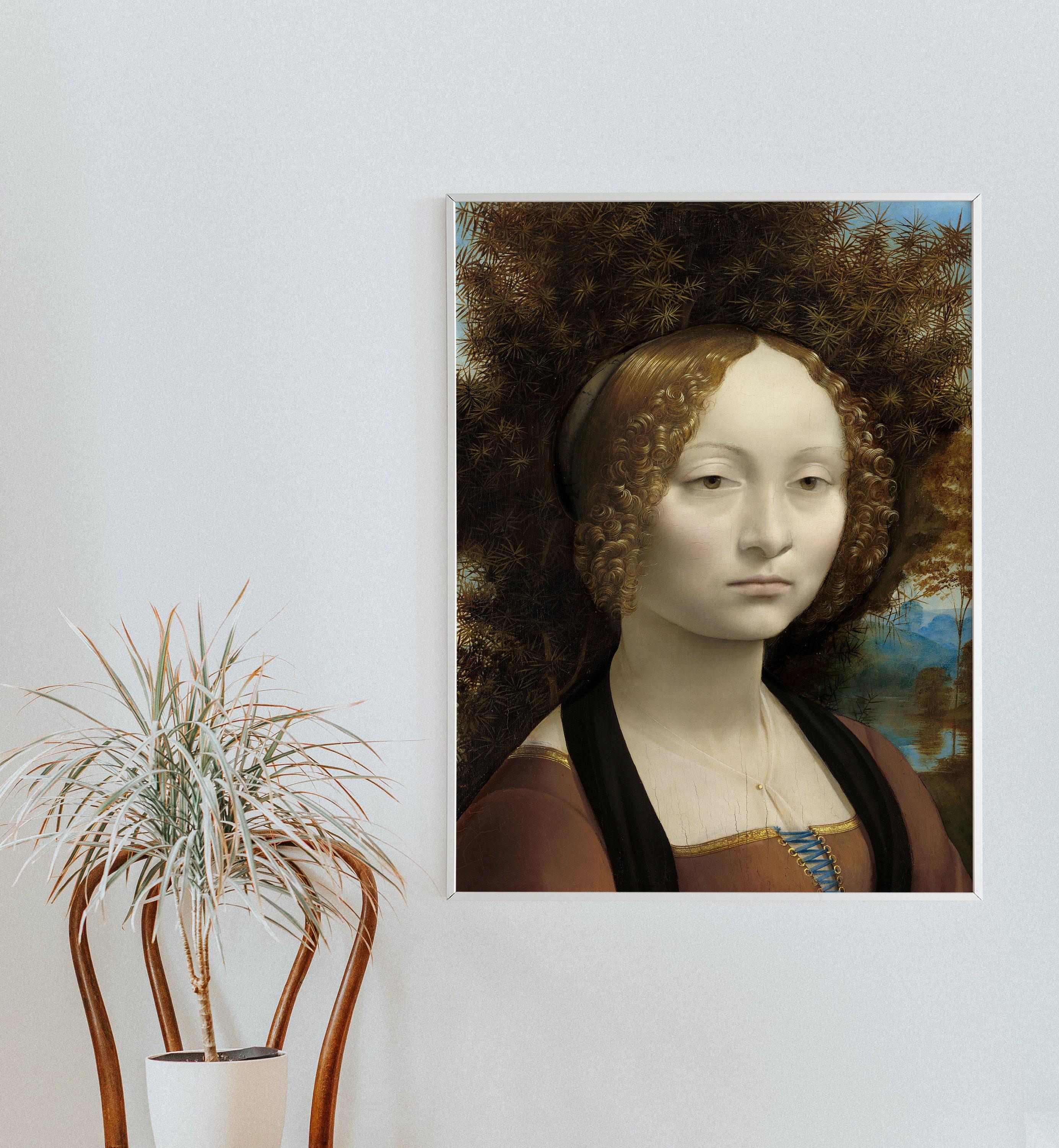 Leonardo Da Vinci Ginevra De Benci 1474 Limited Edition Posters (No Frame)