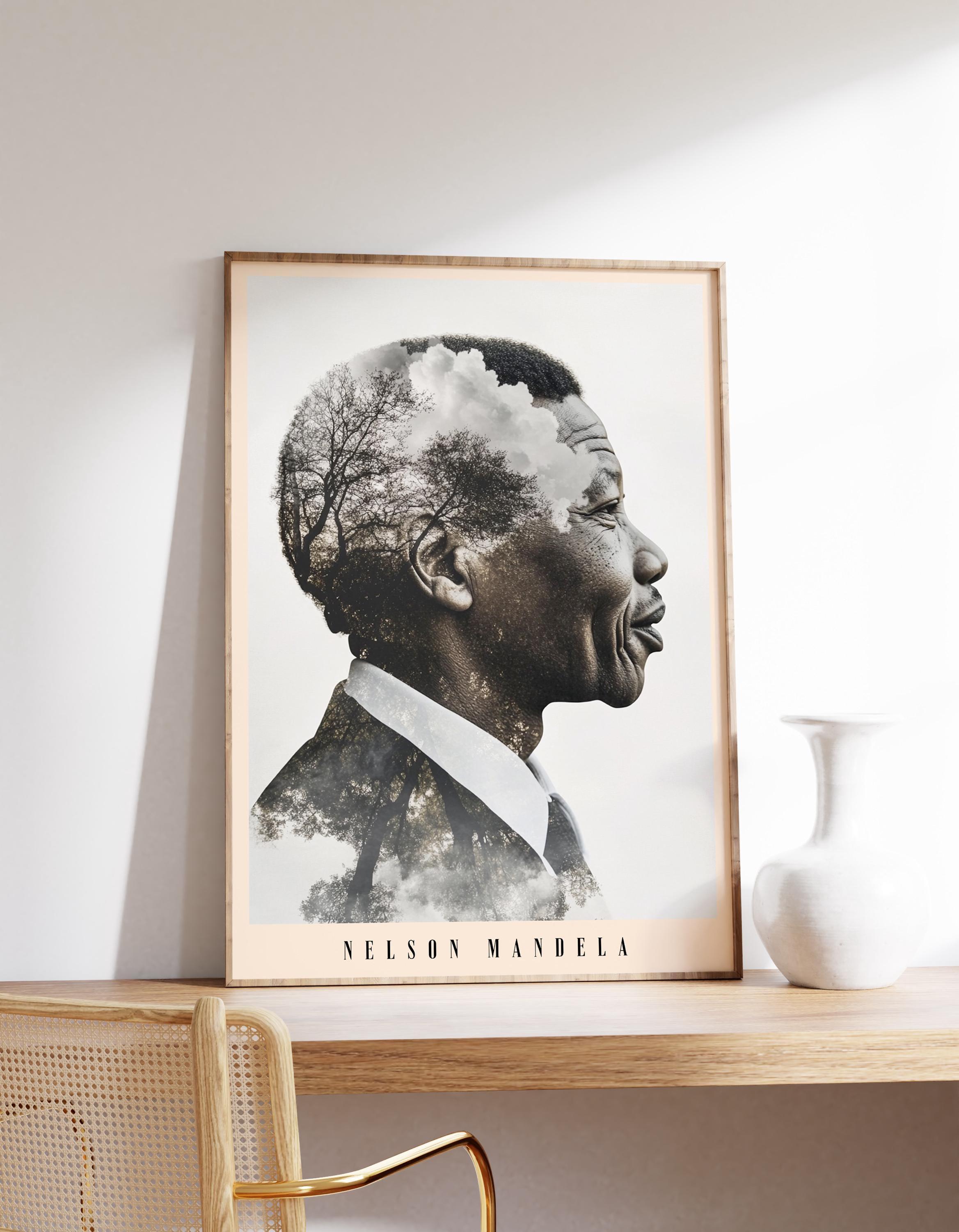 Nelson Mandela 2 Limited Edition Posters (No Frame)