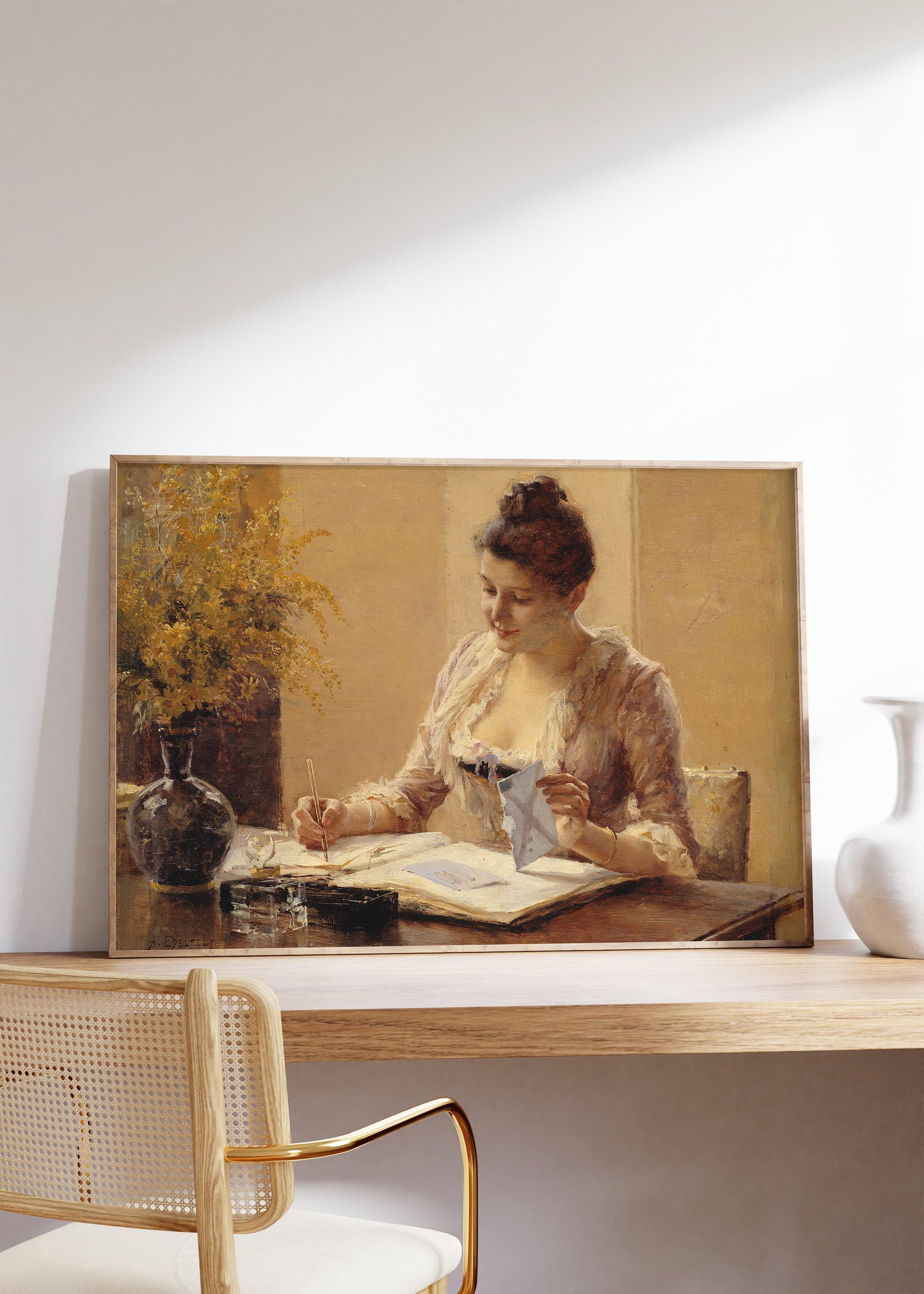 Writing Letter Awesome Poster (No Frame)