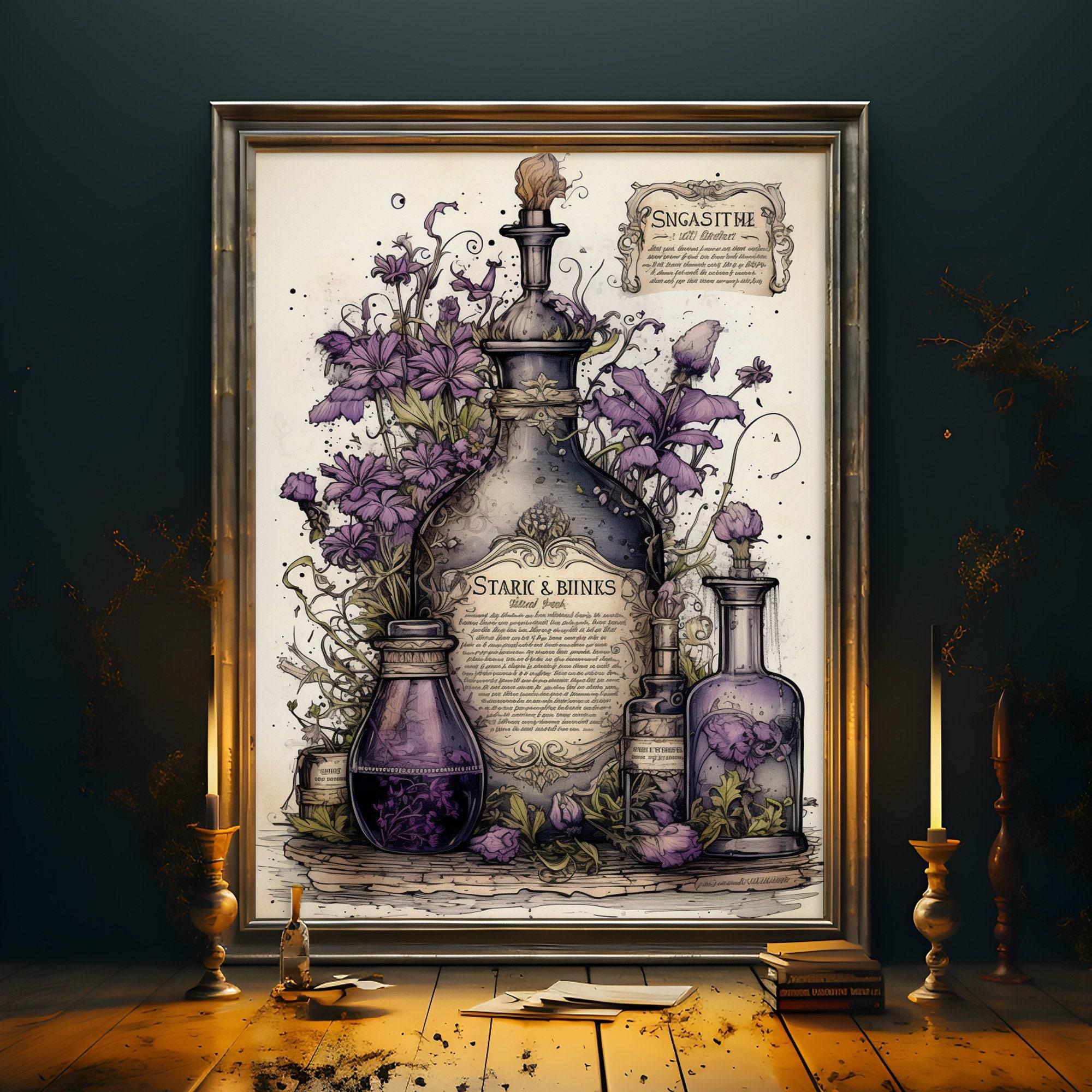 Vintage Potion Art Trending Style Poster (No Frame)