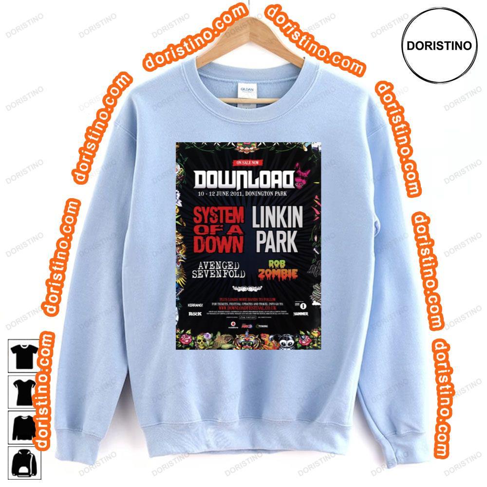 Download Festival 2011 System Of A Down Linkin Park Shirt
