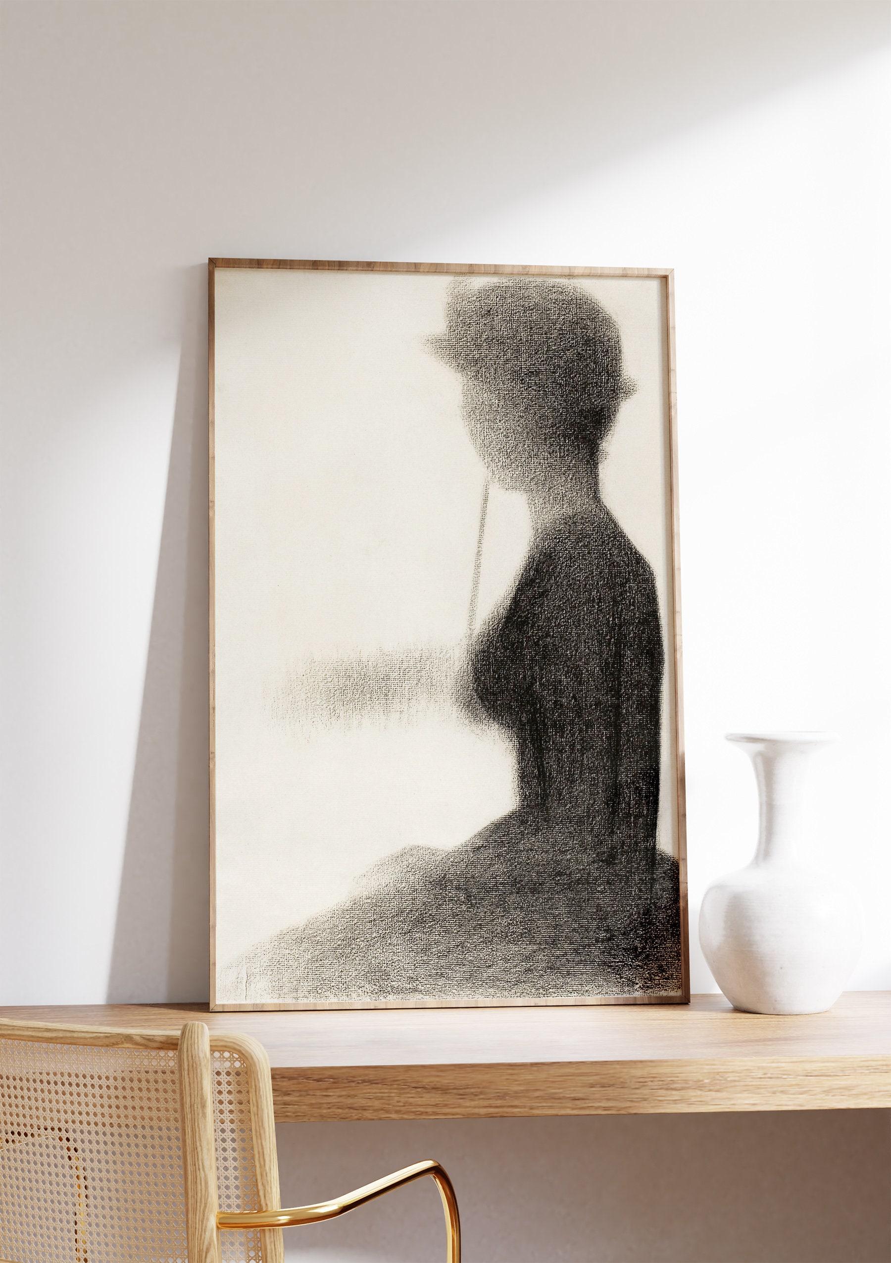 Seated Woman With A Parasol By Georges Seurat Fine Art Awesome Poster ...