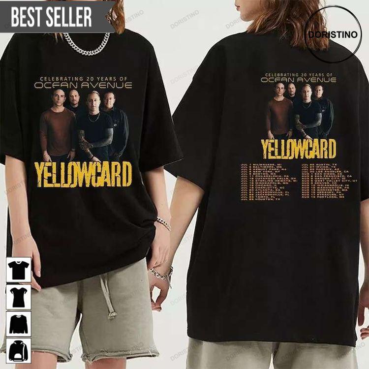 Yellowcard Celebrating 20 Years Of Ocean Avenue Shirt