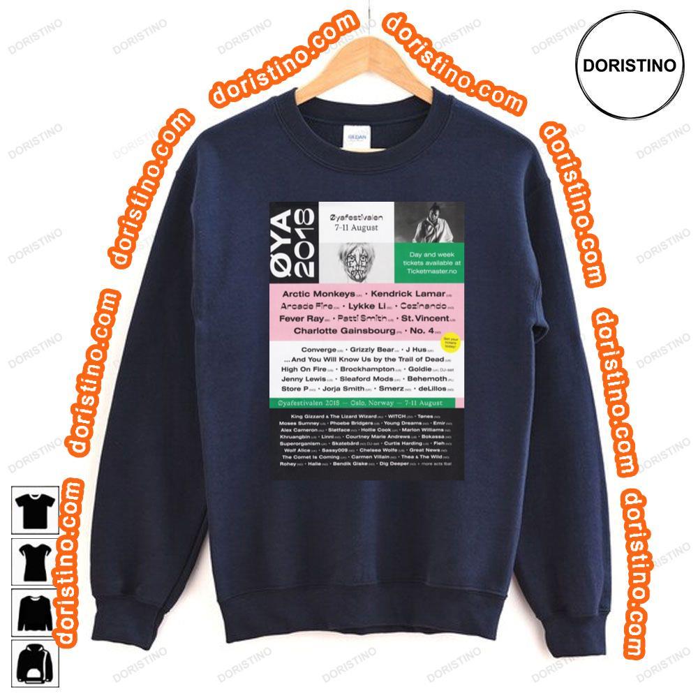 Oya Festival 2018 Arctic Monkeys Kendrick Lamar Arcade Fire Shirt