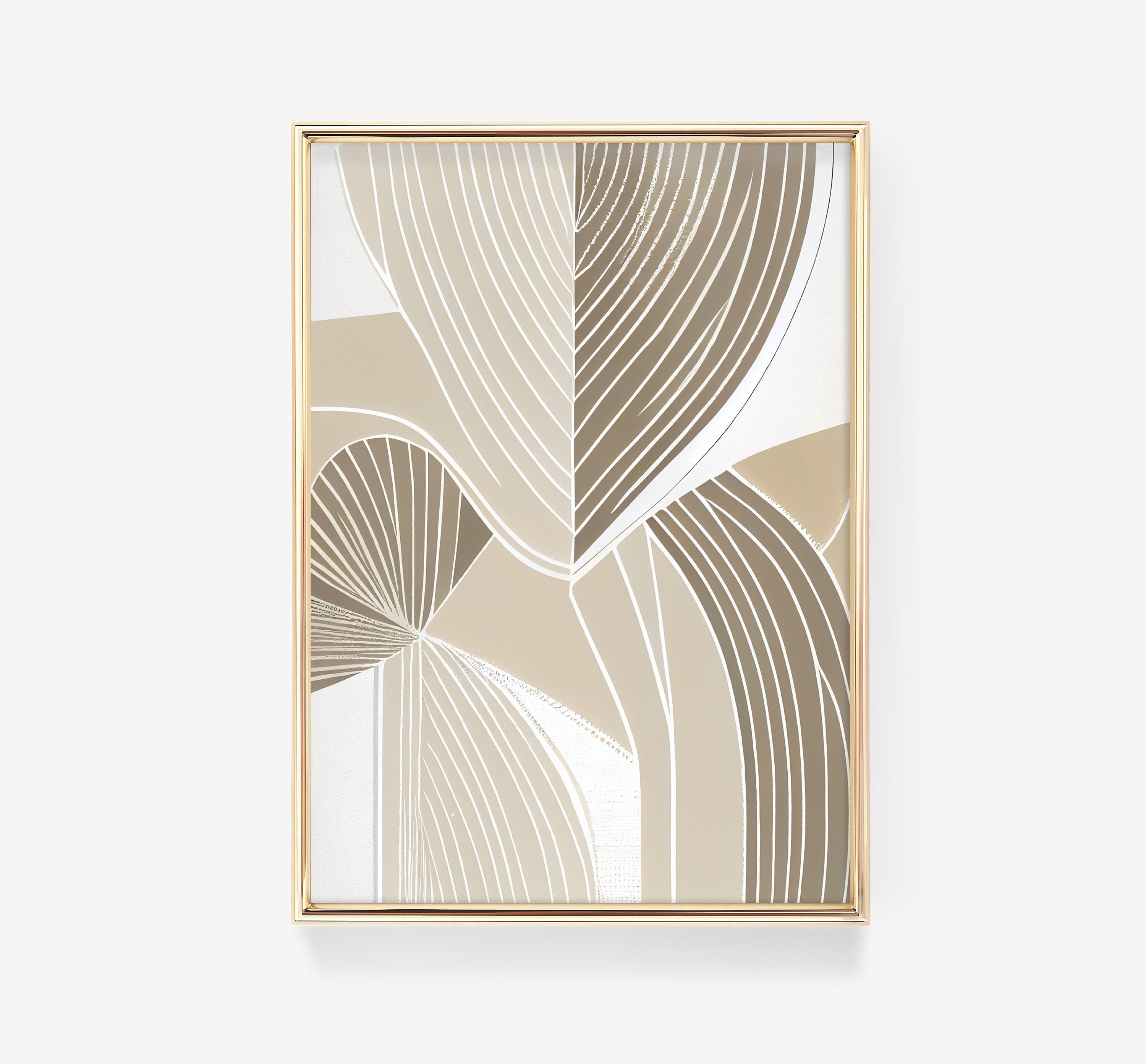 Beige Geometric Limited Edition Posters (No Frame)