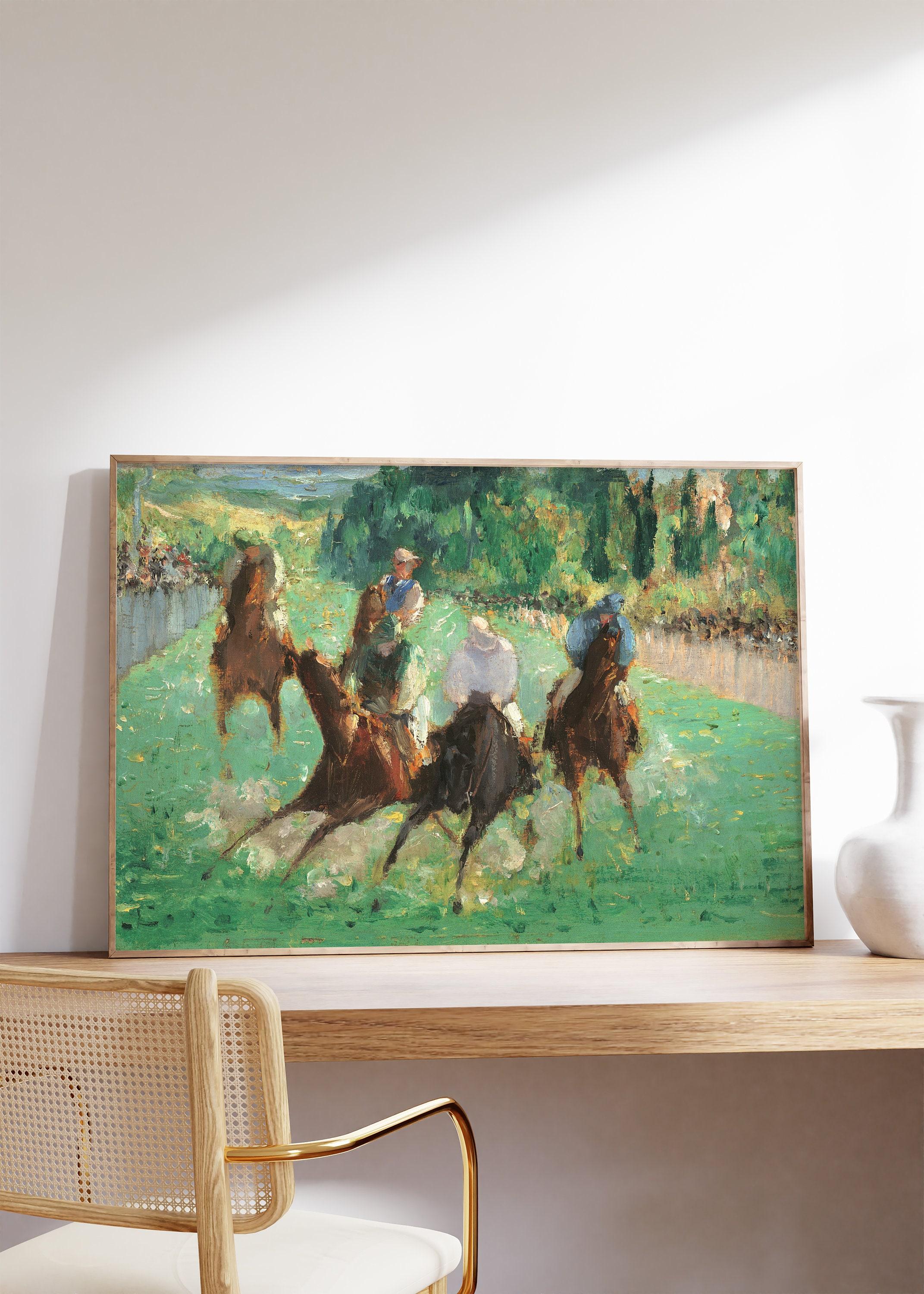 Edouard Manet At The Races 1875 Vintage Horse Limited Edition Posters ...