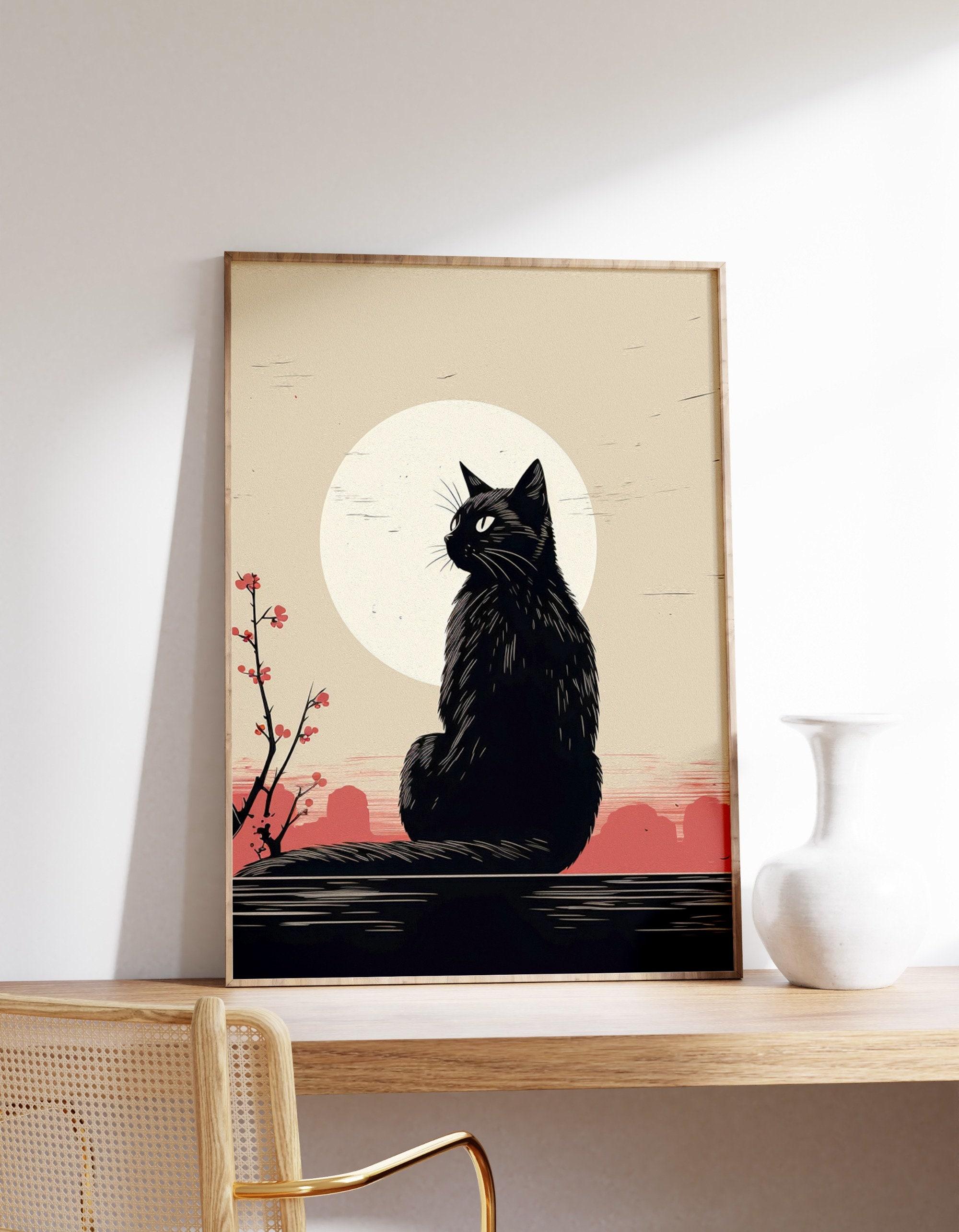 Japanese Minimal Cat 7 Limited Edition Posters (No Frame)