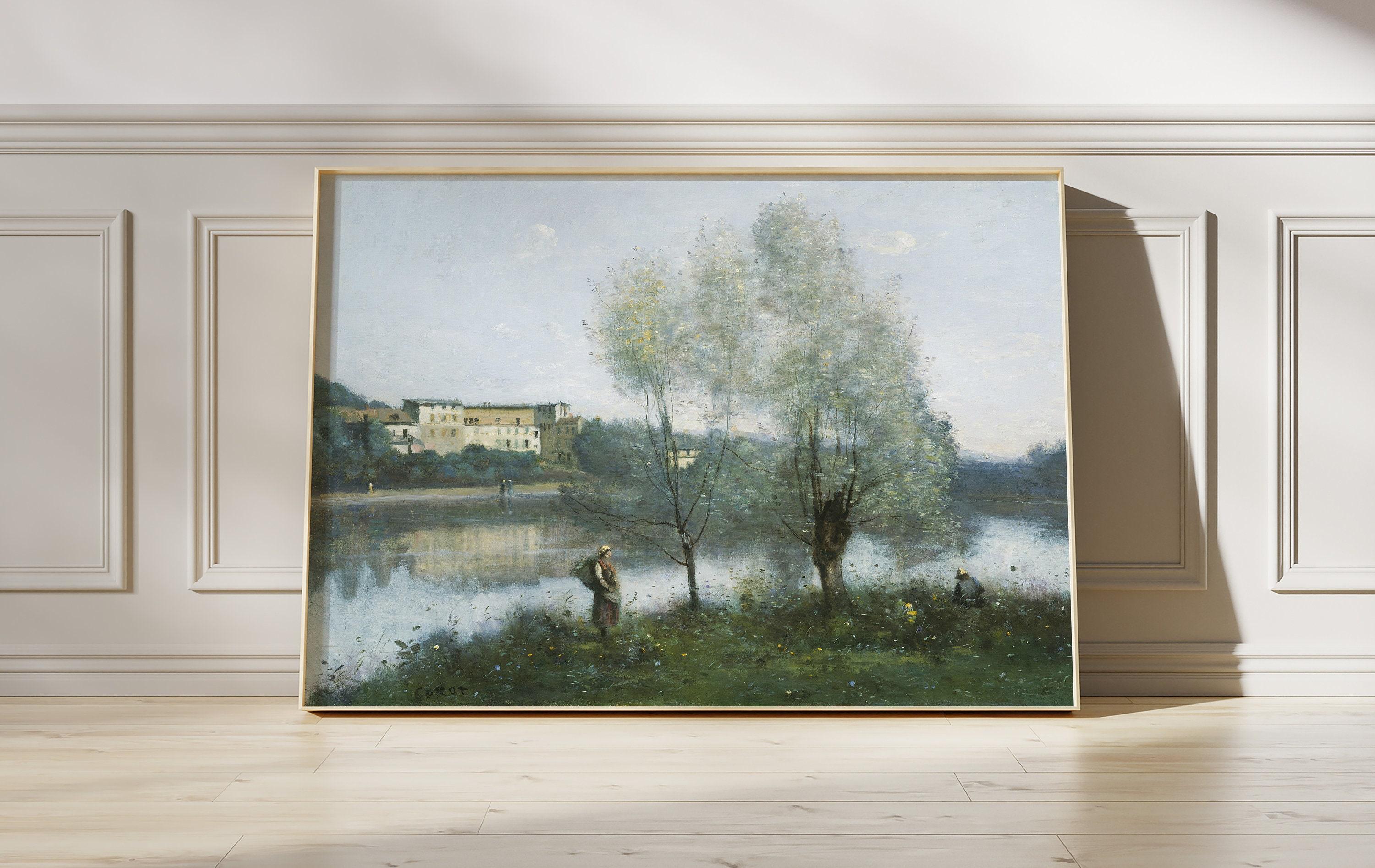 Jean Baptiste Camille Corot Ville Davray 1865 Vintage Awesome Poster ...