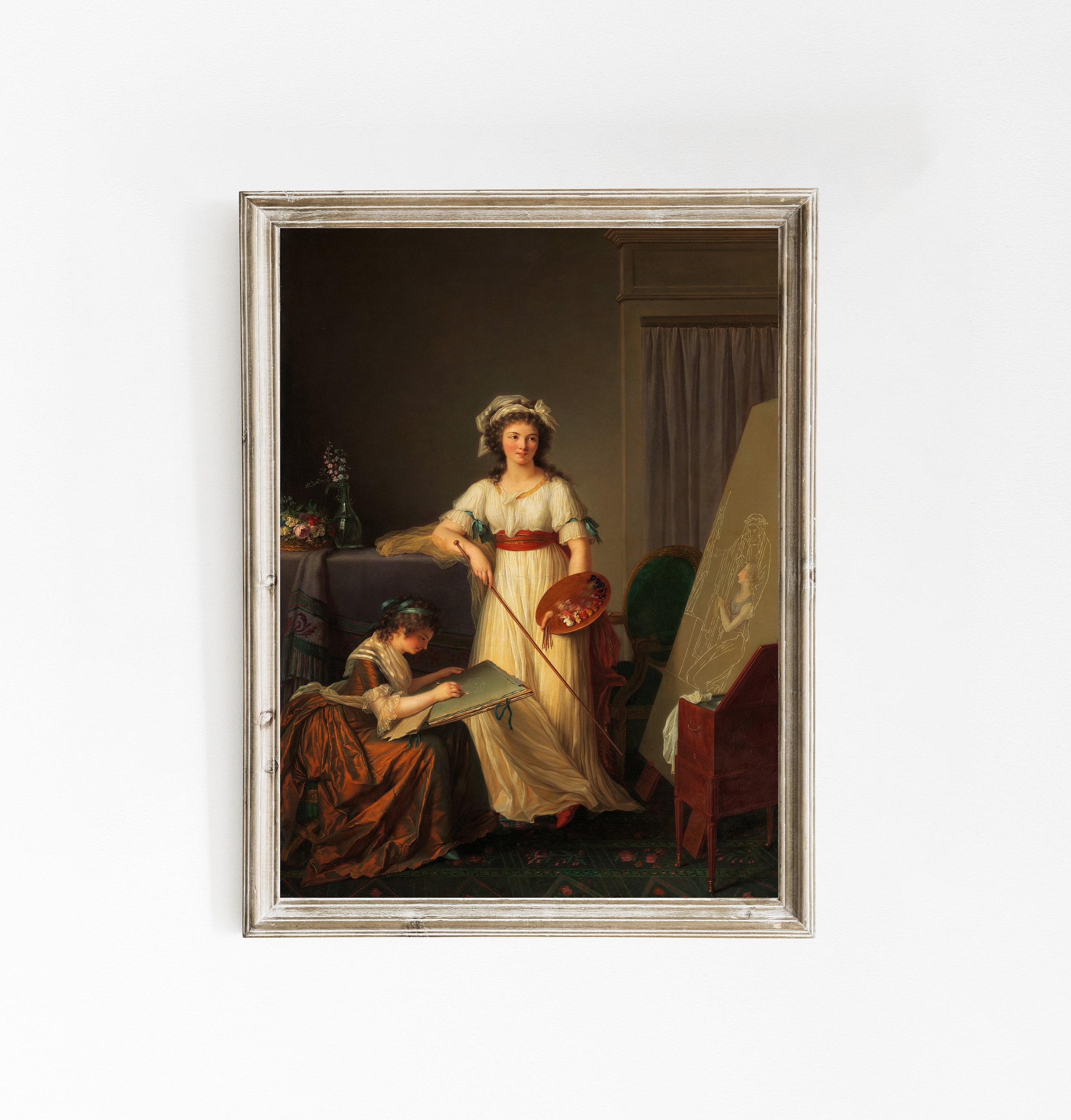 Marie Victoire Lemoine The Interior Of An Atelier Of A Woman Painter ...