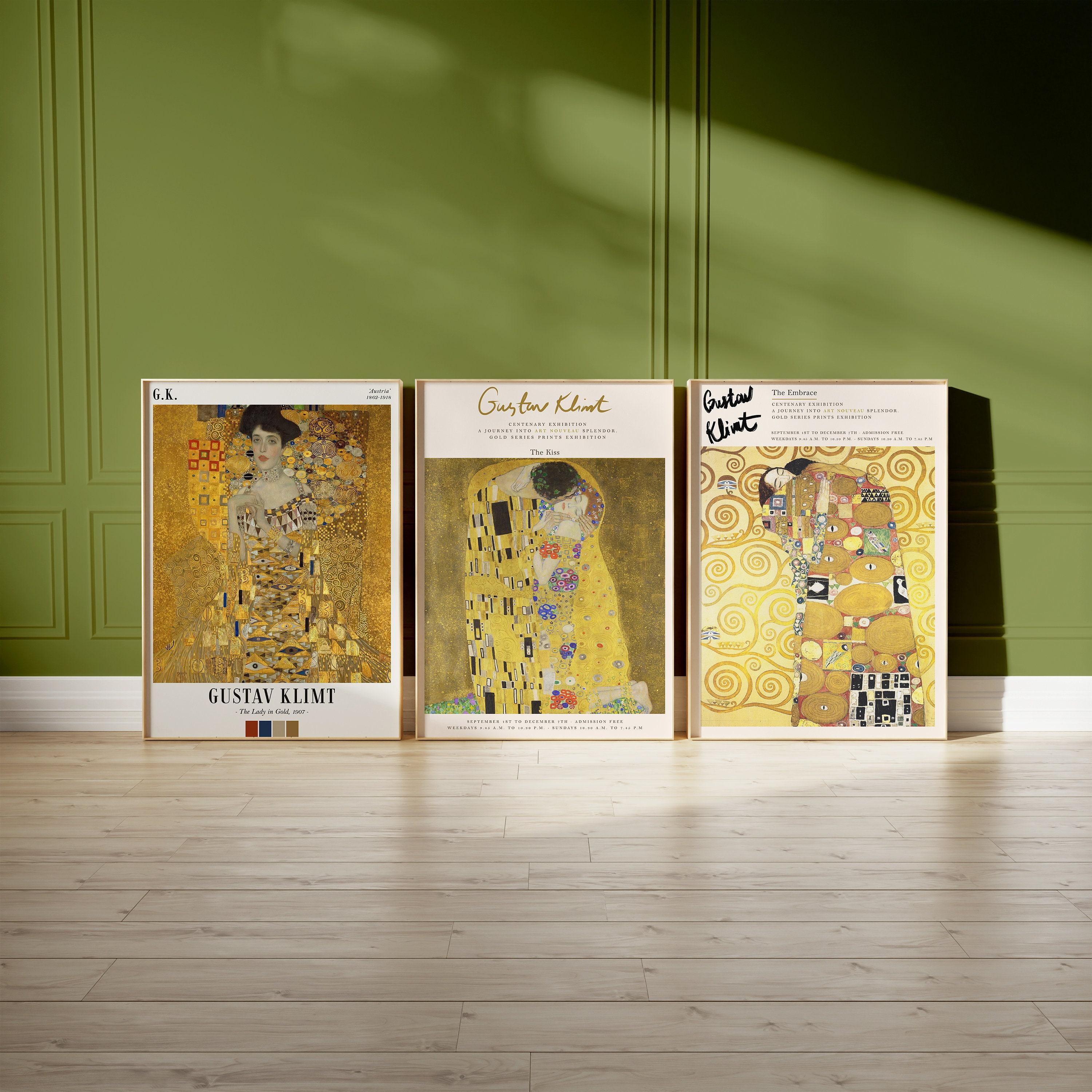 Gustav Klimt Set Of 3 55 Limited Edition Posters (No Frame)