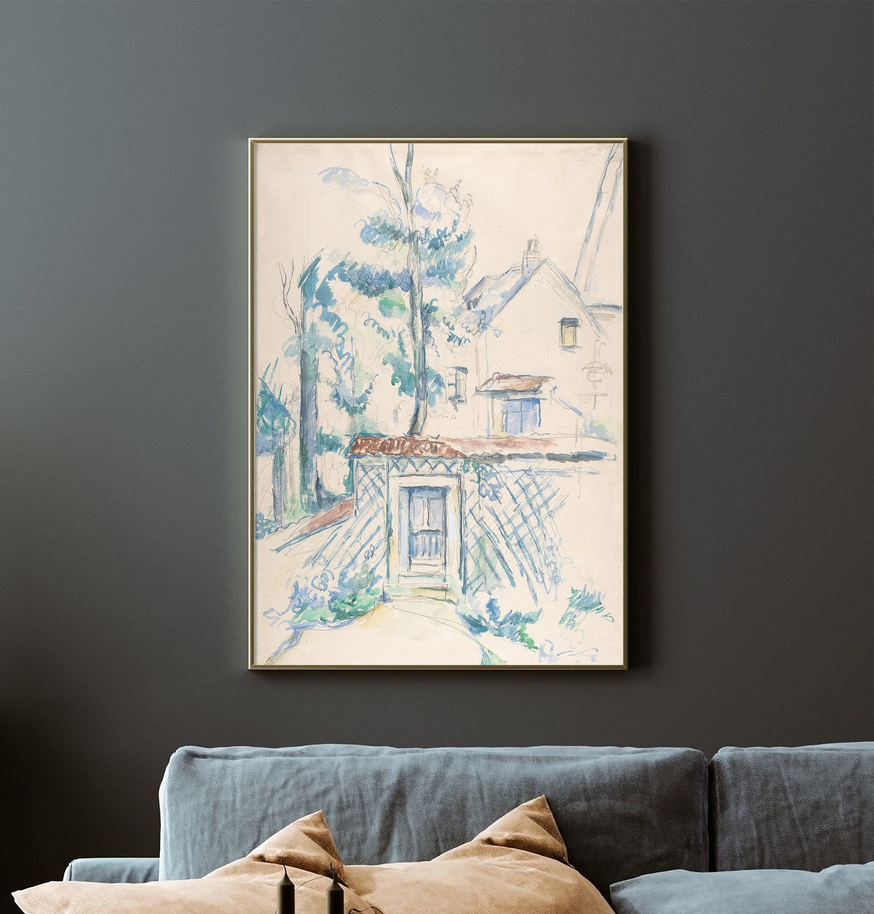 Paul Czanne Entrance To A Garden 1880 Vintage Limited Edition Posters ...