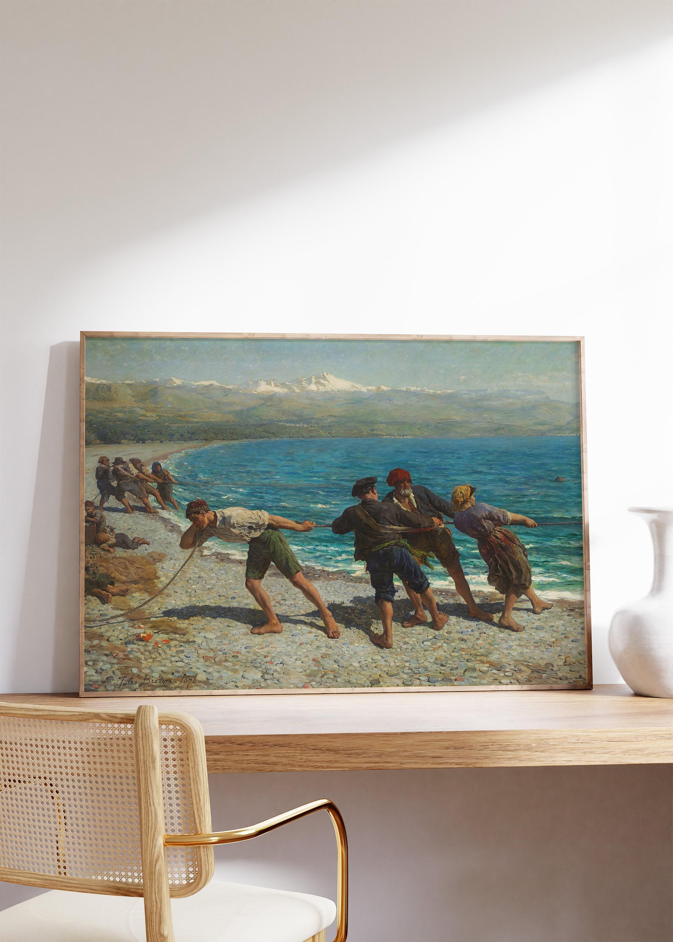 Vintage Fisherman Oil Limited Edition Posters (No Frame)